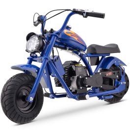 Blue GBmoto 50cc Kids Gas Chopper, Mini Chopper