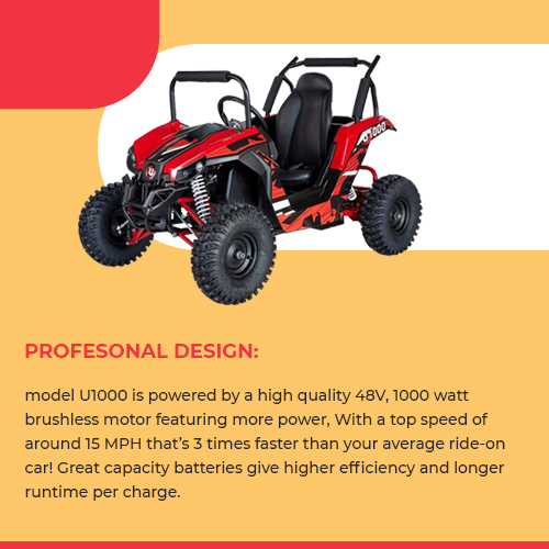 Ridge Runner 48v Ripper XL Big Kids Ride On UTV w/ Rubber Tires, Off ...